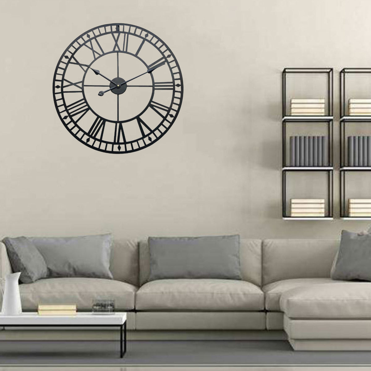 Circle Latin Clock-TM 015BL — manzzeli.com