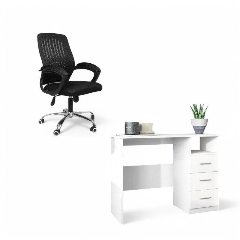 Melven Set of Desk and Office Chair-BU11 — manzzeli.com