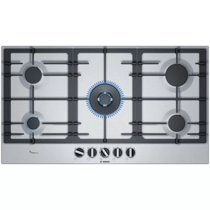 Bosch Built-In Gas Hob 5 Burner 90 cm Stainless Steel PCR9A5B90 ...